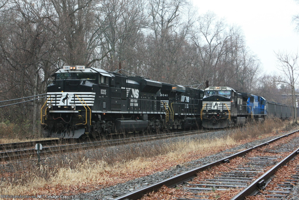 NS loaded coal trains 592 and 594
